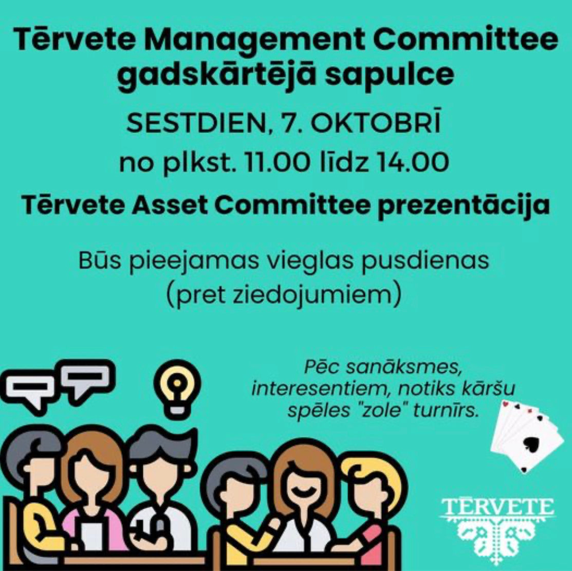 Oct. 7 | TMC Annual Meeting – Tērvete